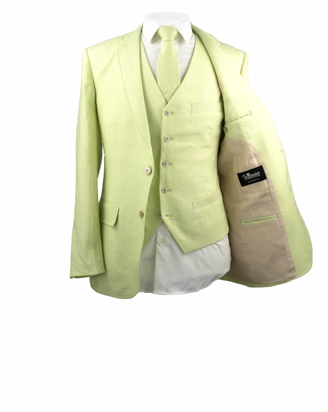 Lime Green Linen 3 Piece Suit – Tweedmaker